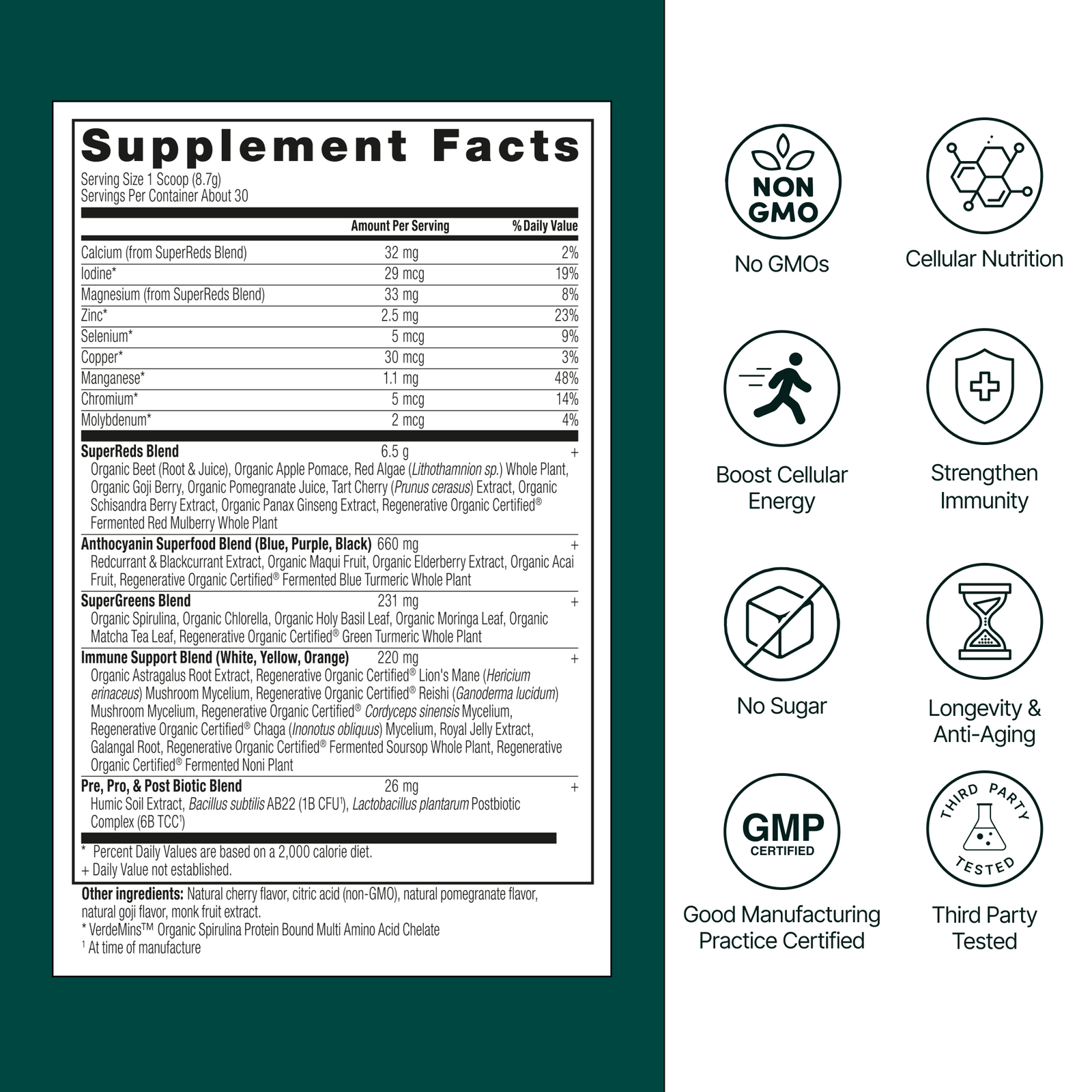 Superfood Powder for Energy & Detox | Liv120 Supplement – Longevity Rx
