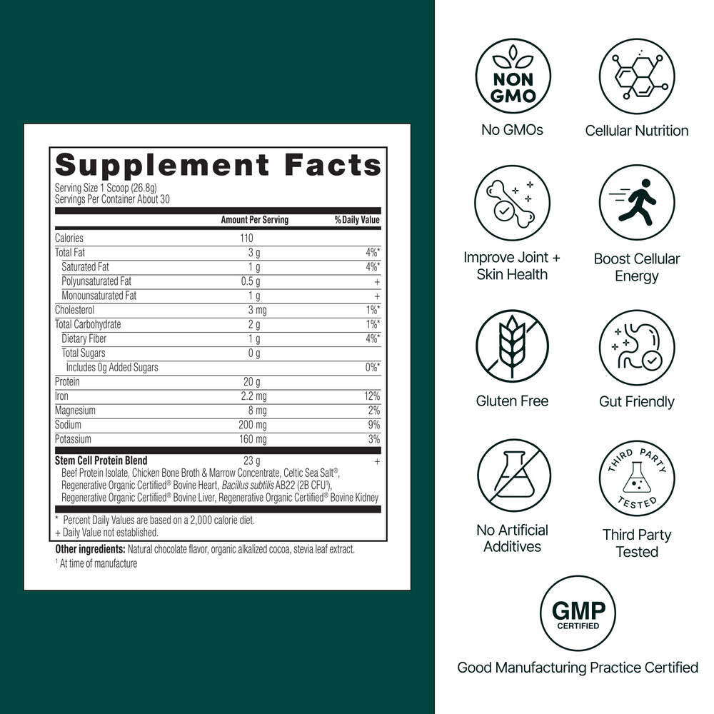 Organ-Based Protein Powder Supplement | StemCell Protein – Longevity Rx